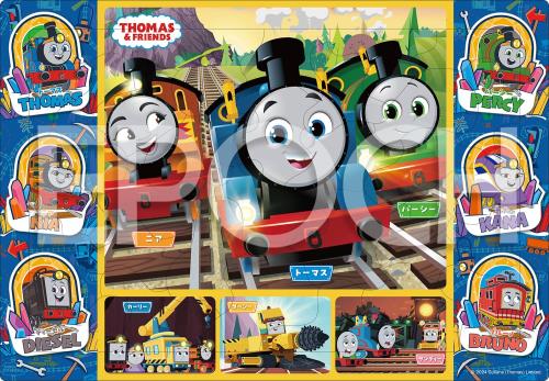ピース数：32 対象年齢：4才以上 人気のトーマスたちが、32ピースのパズルになりました。 （C)2024 Gullane(Thomas)Limited.