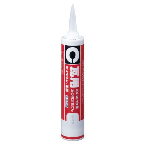 内容量:330ml カラー:銀 接着後は弾力性があり、ズレや振動に強い。 用途:瓦の重ね充てん、接着用 主成分:シリコーン樹脂系接着剤