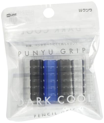プニュグリップ鉛筆やペンをすべりにくく、持ちやすくするグリップ 形状三角型 カラークール 入数4個セット×10パック 本体サイズH38×W14×D14mm
