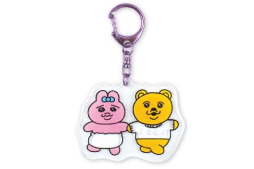 サイズ：H5.3×W6.8×D0.3cm パッケージ：H13×W8.5cm 材質：アクリル 生産国：中国 クリアおぱんちゅキーホルダー