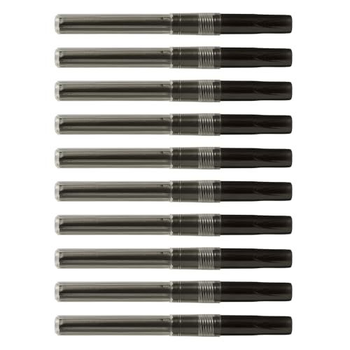 サイズ:軸径 9mm× 長さ 98mm 重さ:4.5g インキ色:黒 材質:キャップ:再生PP カートリッジケース、ポリシース:PP 中綿:ポリエステル繊維