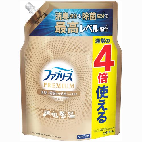 消臭成分も除菌成分も最高レベル*のプレミアムシリーズ・金のファブリーズ＊ファブリーズシリーズ内において。 漂白剤や洗剤を使って洗いたくても洗えない布製品も徹底消臭 3D浸透除菌*で、繊維の奥まで消臭・除菌成分が浸透。*特定の菌・条件下で試験...