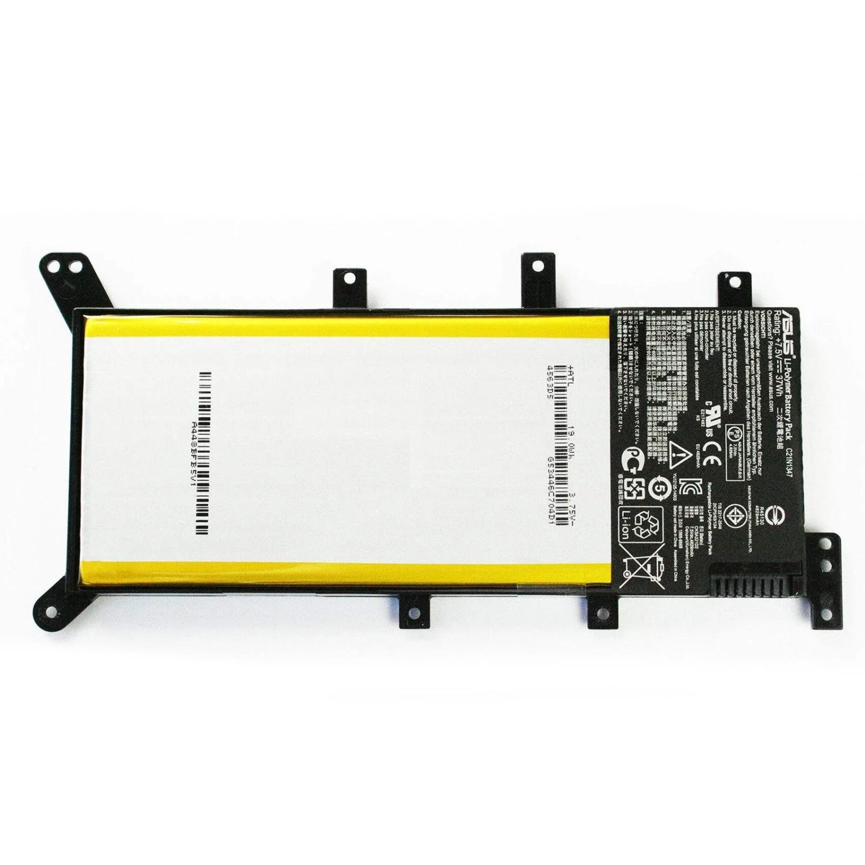 商品情報 商品名: 純正 Asus バッテリー 商品概要: スペック: 公称電圧 7.5V 公称容量 4933 mAh/ 37 Wh 型番:C21N1347 保証期間: 当店より1年間動作保証 対応機種一覧: ASUS X555UA X55...