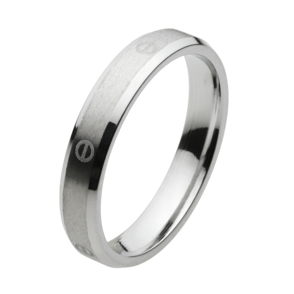 マイナスのマークが彫り込まれたシンプルなステンレスリングです。小振りなマークと細身のデザインでさりげないおしゃれを演出します。男女問わずさらりと身に着けられるので、ペアリングとしても人気です。ステンレスは低アレルギー素材として人気があります...