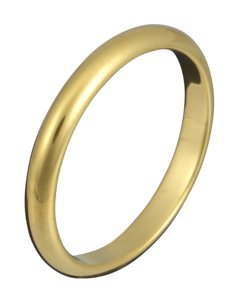 ゴールドカラーがエレガントな雰囲気をプラスしてくれるタングステンリングです。 金色の輝きと丸みのある甲丸フォルムのバランスが非常に美しいアイテムです。 いつの時代にも愛されるシンプルデザインなのでプレゼントとしてもオススメです。 幅:3.0...