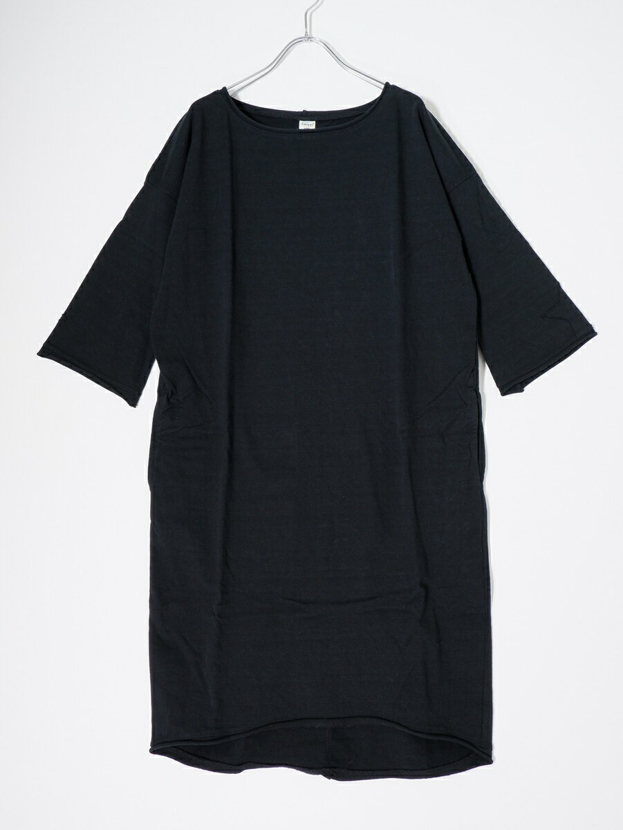 アイテム説明 ブランド GOOD GRIEF!グッドグリーフ アイテム ドゥーズィエムクラス別注Marine Dress ワンピース サイズ フリー　肩幅約60cm/身幅約52cm/着丈約95cm/袖丈約29cm カラー ブラック 素材 コ...