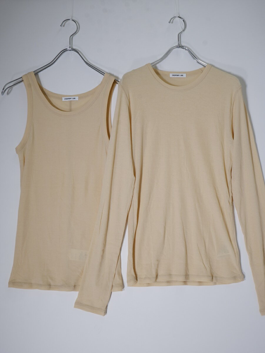 アイテム説明 ブランド AP STUDIOエーピー ストゥディオL'Appartementアパルトモン アイテム 2023AW シアーテレコTwin T-shirt(タンクトップ&Tシャツ) サイズ フリー　肩幅約34cm/身幅約36cm/...