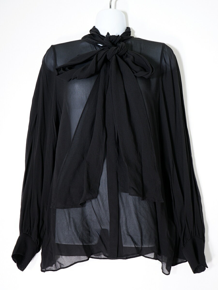 アイテム説明 ブランド L'Appartementアパルトモン アイテム 2024SS Washable Silk Boutie Blouse(ウォッシャブル シルク ボウタイ ブラウス) サイズ フリー　肩幅約36cm/身幅約55cm/着...