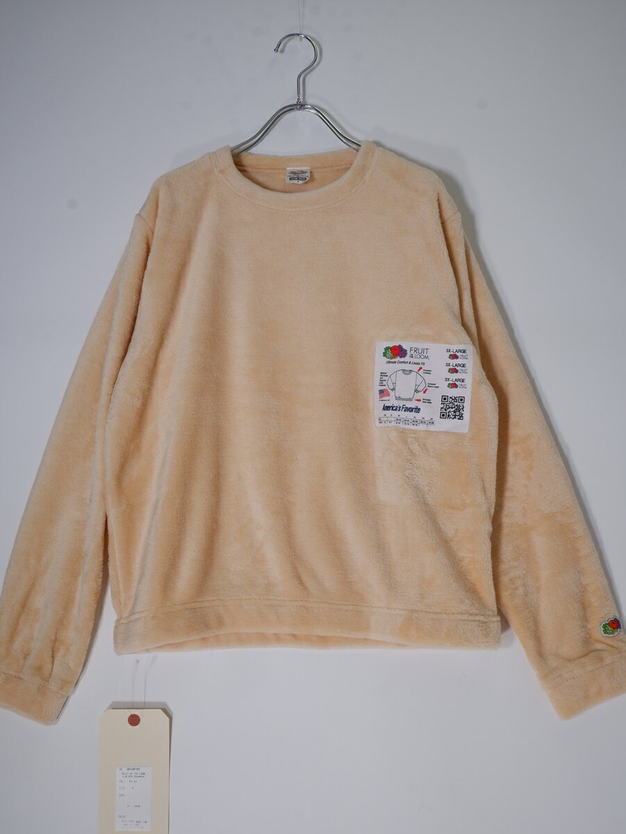 アイテム説明 ブランド JACKSON MATISSEジャクソンマティス アイテム 2024AW FRUIT OF THE LOOM×JM BOAフリース プルオーバー シャツ新品 サイズ S　肩幅約42cm、身幅約51cm、着丈約57cm...