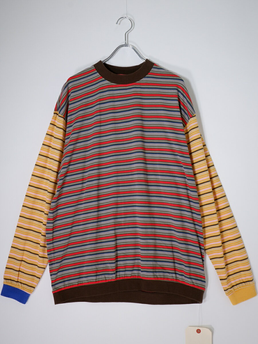 アイテム説明 ブランド JACKSON MATISSEジャクソンマティス アイテム 2025AW Long Sleeve Multicolor BORDERマルチカラーボーダー長袖Tシャツ新品 サイズ L　肩幅約55cm、身幅約56cm、着...