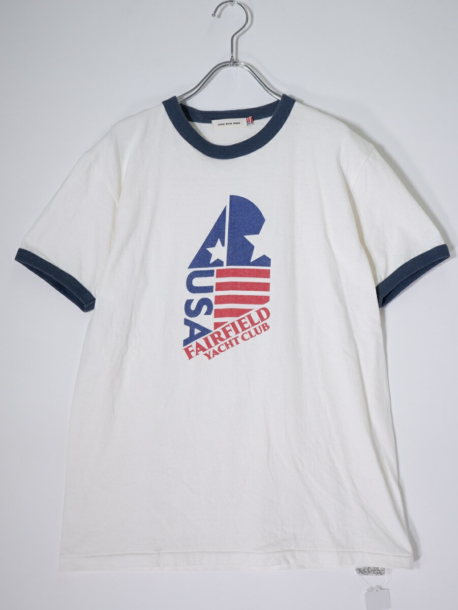 アイテム説明 ブランド GOOD ROCK SPEEDグッドロックスピード アイテム AP STUDIO(アパルトモンL'Appartement)購入2022SS USA リンガーTシャツ サイズ フリー　肩幅約44cm/身幅約47cm/着...