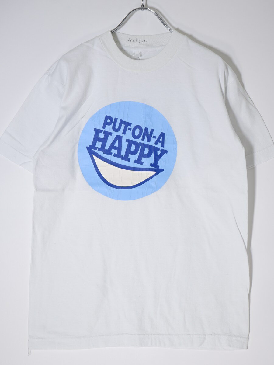アイテム説明 ブランド ジャクソンマティスJACKSON MATISSE アイテム 2021SS PUT-ON-A HAPPY Tシャツ新品 サイズ M　肩幅約44cm、身幅約46cm、着丈約62cm、袖丈約19cm カラー ホワイト 素材...