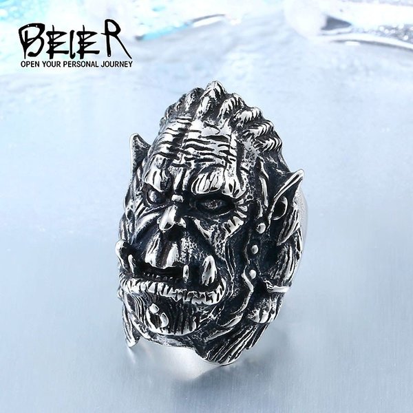 海外からの発送となりお届けに2週間程度を頂いております。予めご了承くださいませ。商品名指輪 リング メンズ 高品質 ステンレス デザイン ジュエリー 動物 アニマル ユニーク 高さ パンク ロック クール ウォークラフト アニマル動物 34...