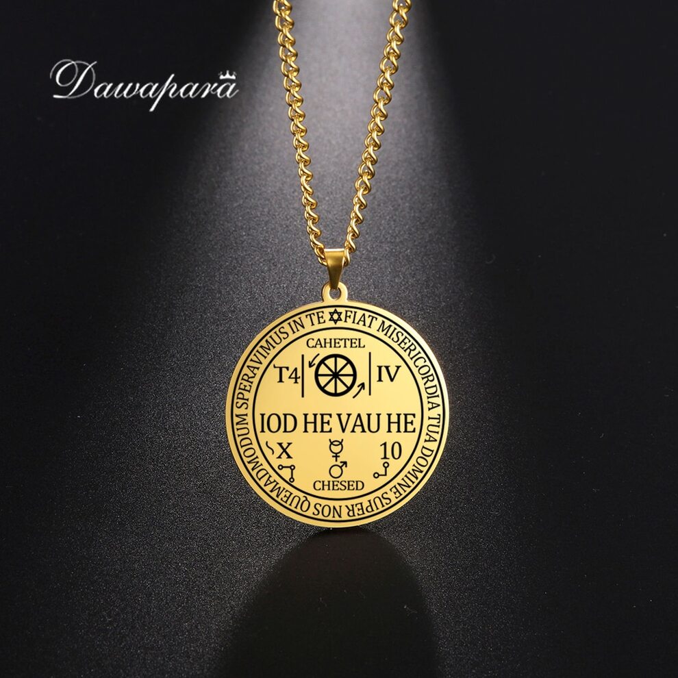 海外からの発送となりお届けに2週間程度を頂いております。予めご了承くださいませ。商品名大天使 カヘテル 運 シール IOD 彼 ソロモン カバラ お守り メンズ バイキング ペンダント ネックレス ステンレス スチールスペック機会-記念日ペ...