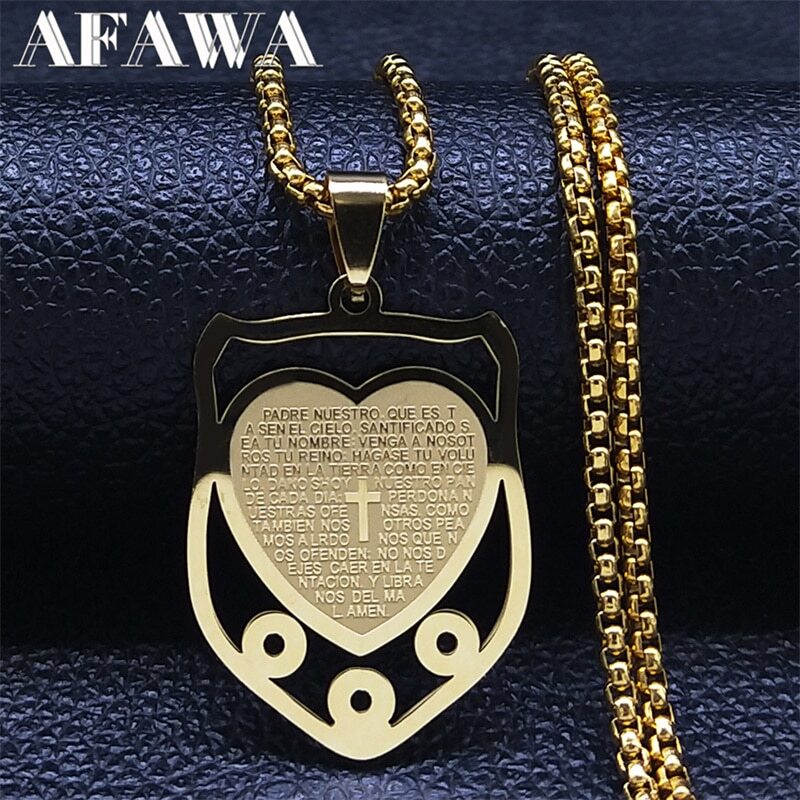 海外からの発送となりお届けに2週間程度を頂いております。予めご了承くださいませ。商品名キリスト ペンダント ネックレス ステンレス スチール ゴールド カラー スペイン ロード 祈り 宗教的 チェーン ジュエリー 炭鉱 スペックオケージョン...