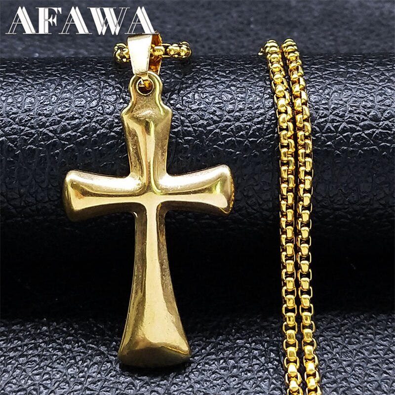 海外からの発送となりお届けに2週間程度を頂いております。予めご了承くださいませ。商品名キリスト イエス クロス ペンダント ネックレス ステンレス スチール ゴールド カラー チェーン クリスマス ギフト ジュエリー ビジュースペックオケー...