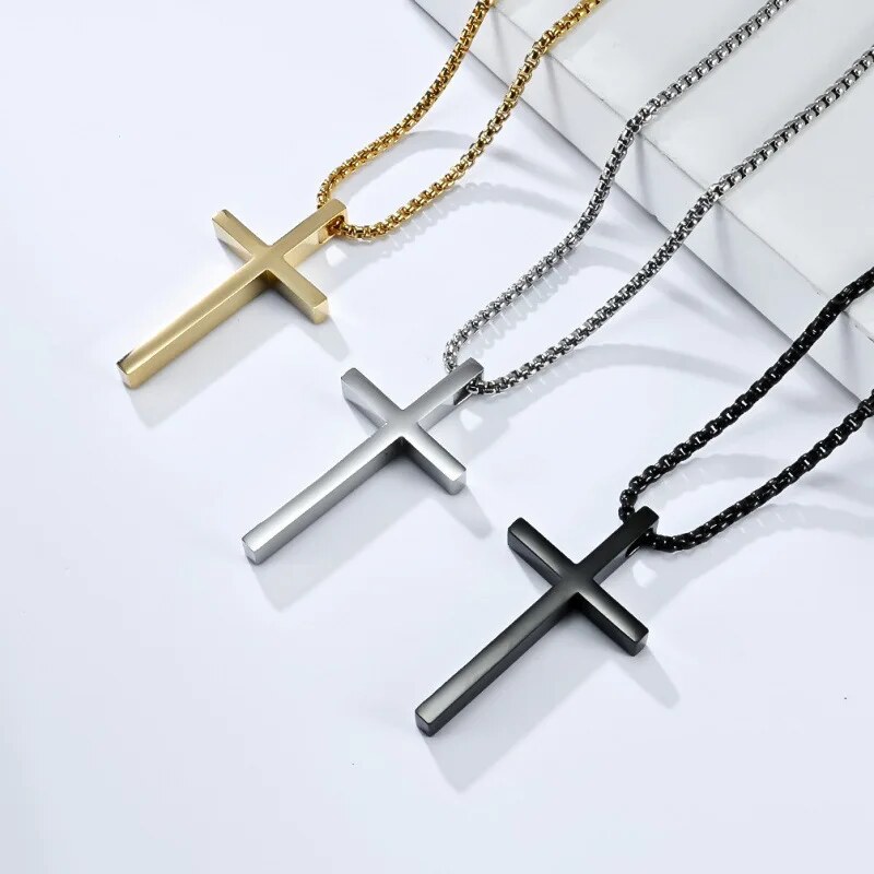 商品名ネックレス ペンダント クロス ステンレス スチール 十字架 シンプル ボックスチェーン メンズ 男性 レディース 女性 アクセサリー ジュエリースペックセッティング素材:なし素材:ステンレスネックレス種類:ペンダント素材:チタン ス...