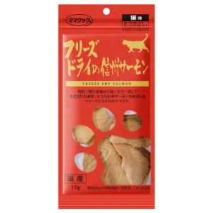 「使用方法」細かく切ってそのまま与えて下さい。水を含ませて与えることもできます。手で簡単にほぐれるのでふりかけとしても使えます。「成分」信州サーモン「使用上の注意」保存時水濡れ厳禁「問い合わせ先」ママクック株式会社「TEL」043-304-...