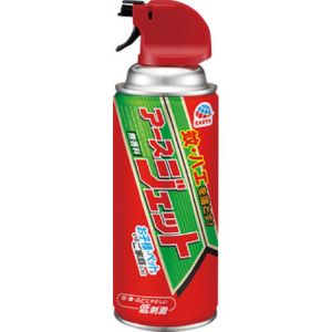 「使用方法」使用開始時に天面のストッパーを上におこして、パキッと音がするまで後ろの方へ曲げて折りとってください。 噴射レバーを引き、室内のハエ、蚊には、6畳（約10?）につき約5秒間噴射するか、直接噴射する。 ゴキブリ、ノミ、トコジラミ（ナ...