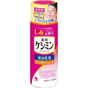 うるおい守って、しみを防ぐ＊［薬用］ケシミン密封乳液 ビタミンC誘導体※がシミの元を分解 バージニアホワイト＋※1配合でうるおいに満ちた透明感のある肌へ ヒアルロン酸（保湿成分)配合 シミができる前に「シミの元を分解とは」 シミの元が生成さ...