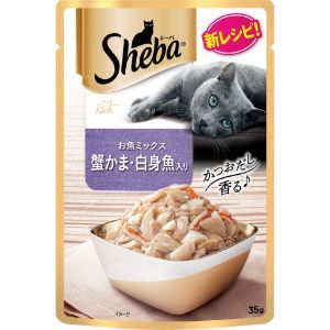 愛猫を魅了するリッチなおいしさで、 いつもの食事をちょっと贅沢に。 ■与え方 1日1袋を目安に総合栄養食のシーバデュオなどと共に与えてください。新鮮な飲み水を常に用意してください。 ■原材料名 魚類(かつお、白身魚等)、蟹かま、かつお節、増...
