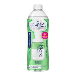 手が肌に触れずにまさつレスな洗い方。 たっぷりのビオレ洗顔史上最高クラスの生クリーム泡が汚れを吸引オフ。 殺菌・消炎剤配合でニキビを予防。 すすぎ後は、肌すっきりなめらかな洗いあがり。 医薬部外品。 ・肌のうるおいを保つバリア機能を守って洗...