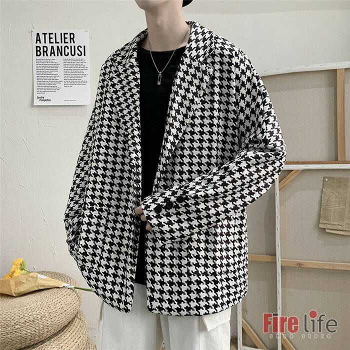 商品情報素材：ポリエステルサイズ：画像をご参考■お使いのPC環境等により、画像の色が実物と多少異なる場合がございます。■仕入時期により多少デザインなど異なる場合があります。ご了承ください。テーラードジャケット メンズ 千鳥格 格子縞 チェッ...