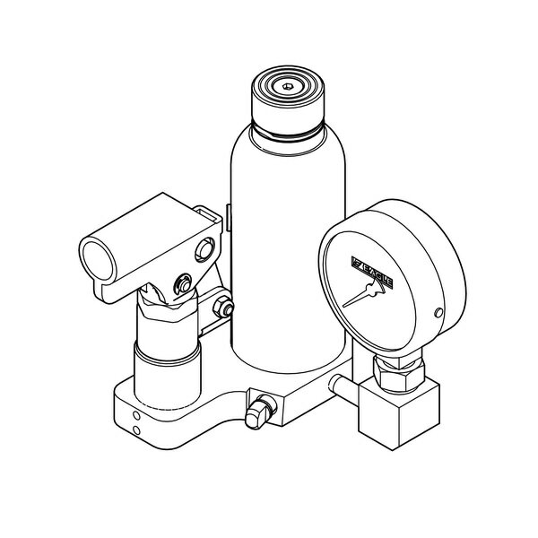 商品の特徴 今野製作所(EAGLE イーグル) 圧力計付ダルマジャッキ(メッキ) D-030C-PG(旧型式：ED-25C-PG-75KM-25) 圧力計付の油圧ダルマジャッキです。 kN・MPa併記なので、MPa数値をkN数値に換算する必...