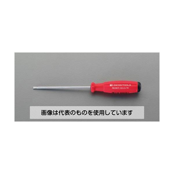 【アズワン AS ONE】実験室設備 工具類 工具、道具 商品の仕様 ●材質：チタン合金 ●非磁性・耐薬品性 ●刃幅×刃厚：4.0×0.8mm ●軸長：110mm ●重量(g)：36 ●ハンドル後部にはドライバーの先端形状のシンボルマークと...