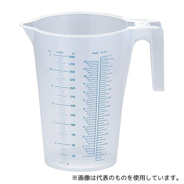 【アズワン AS ONE】実験室設備 事務用品・OAデスク 事務用品 ●同サイズでスタッキングできるので収納時に場所を取りません。 ●※ドイツ製 商品の仕様 ●容量(cc):3000 ●直径×高さ(mm):169×245 ●最小目盛cc(c...