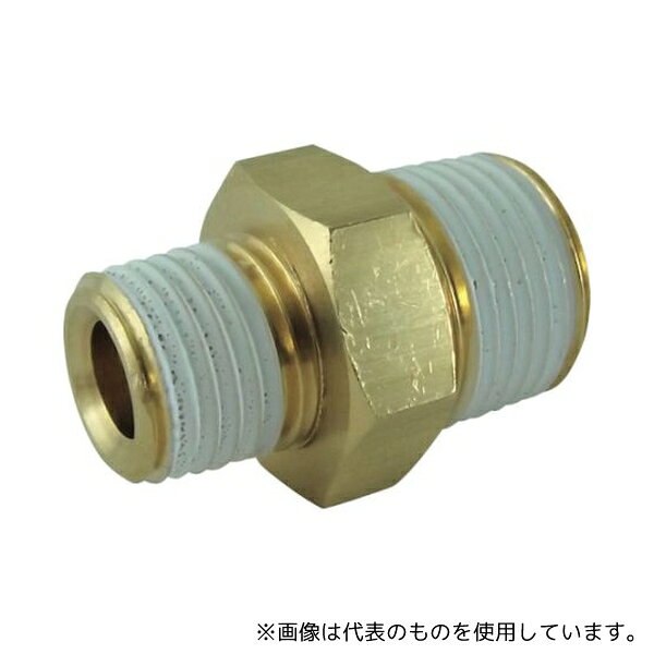 【アズワン AS ONE】実験室設備 工具類 工具、道具 ●コンパクト設計です。 ●シール加工(Rねじ部)。 商品の仕様 ●六角対辺(mm):14 ●接続口径D1:R1/4 ●接続口径D2:R3/8 ●タイプ:異径ニップル ●使用流体:空気...