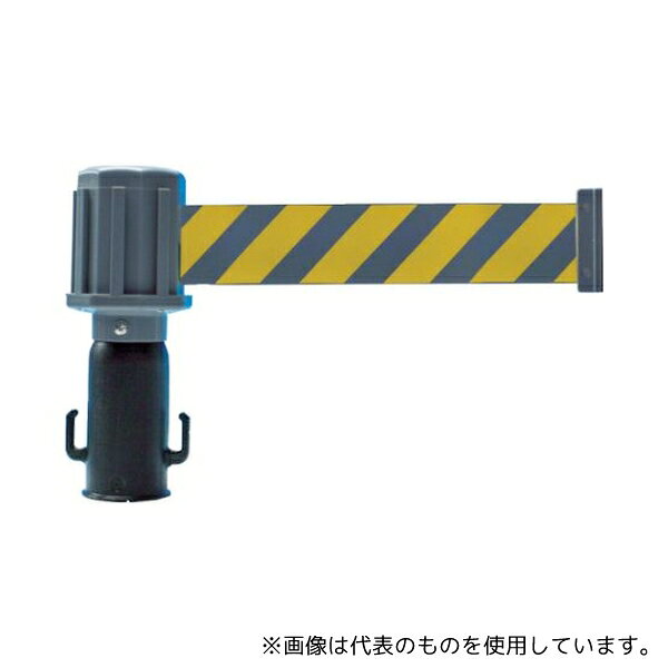 【アズワン AS ONE】実験室設備 工具類 工具、道具 ●チェーンスタンド(トラスコ T-CSシリーズ)に取り付けるだけで標示テープ(非粘着)を利用した区域管理ができます。 ●テープは本体に収納が可能です。(手巻式) ●7方向にテープの連...