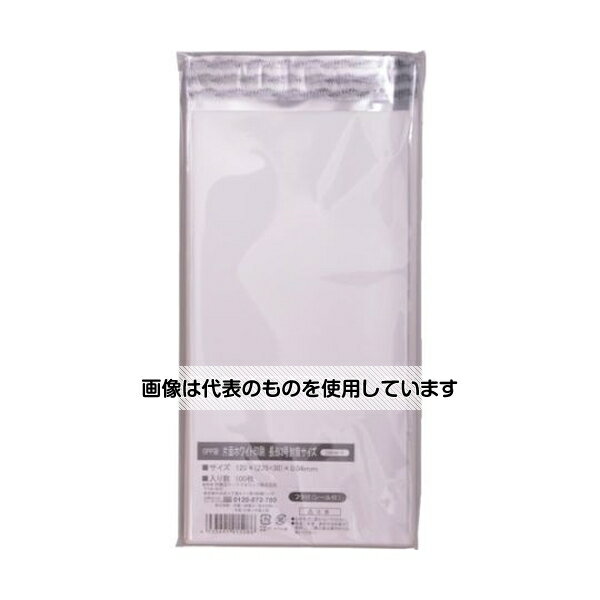 【アズワン AS ONE】 ●封筒の片面部分にホワイト印刷加工を施したテープ付き(シール付き)OPP袋です。 ●DMや書類の包装、保管に。 商品の仕様 ●色：透明／ホワイト ●縦(mm)：235 ●横(mm)：120 ●厚さ(mm)：0.0...