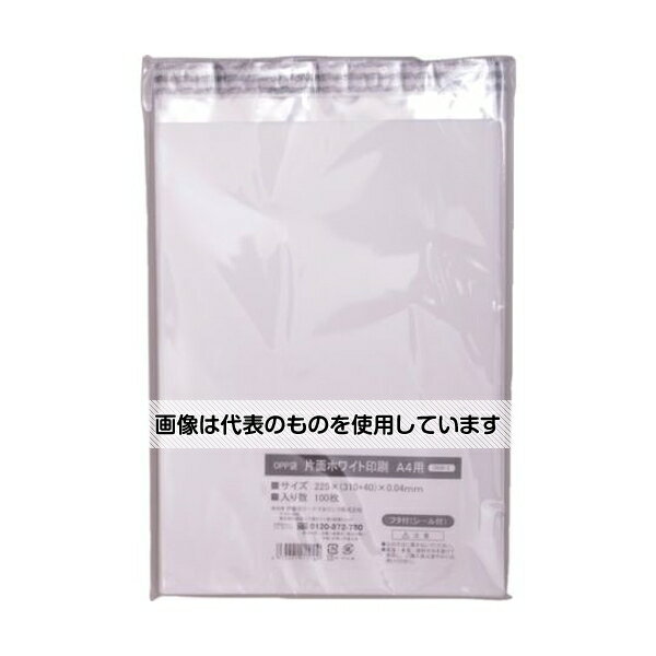 【アズワン AS ONE】 ●封筒の片面部分にホワイト印刷加工を施したテープ付き(シール付き)OPP袋です。 ●DMや書類の包装、保管に。 商品の仕様 ●色：透明／ホワイト ●縦(mm)：310 ●横(mm)：225 ●厚さ(mm)：0.0...