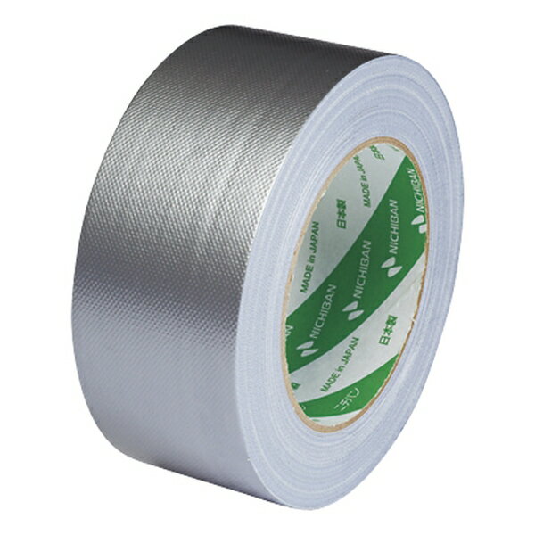 商品の特徴 ニチバン 102N10-50 布テープ102N 50×25 銀 重量物の識別封かん、結束、補強に。 製品仕様 ●寸法：幅50mm×長25m ●テープ厚：0．3mm ●材質：基材＝ポリラミスフ，粘着剤＝ゴム系（無溶剤），巻芯＝古紙...