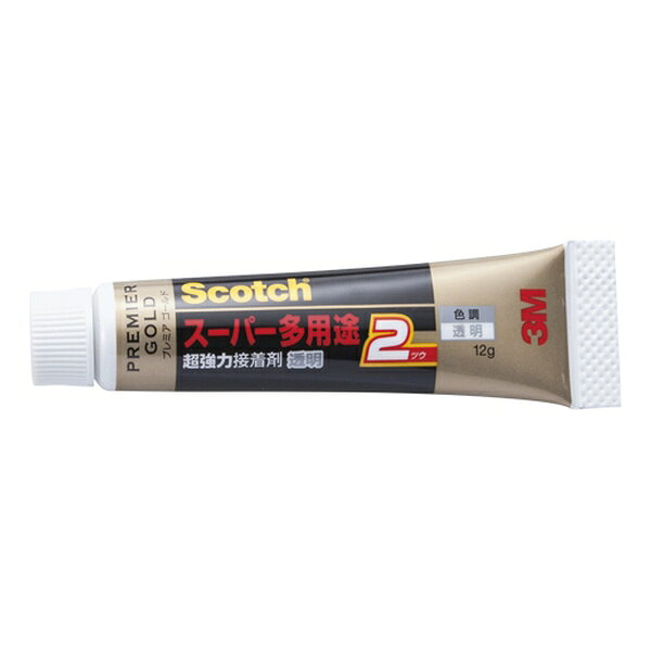 商品の特徴 スリーエムジャパン 9077S 超強力接着剤プレミアゴ-ルド多用途2 透明 12G つきにくいシリコーンゴムにも使える超強力接着剤です 製品仕様 ●容量：12g ●成分：変成シリコーン等，無機物 ●ヘラ1枚付 ●ポリカーボネート...