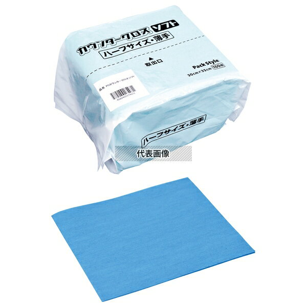商品の特徴 カウンタークロス ソフト ハーフサイズ 薄手 (100枚入) ブルー 535808 ●ビニール製なのでウェットな現場に最適 ●紙箱と違い紙粉混入リスクが減少。 ●毛羽立ちが少なく、丈夫な不織布ふきん。 製品仕様 ●型番:5358...