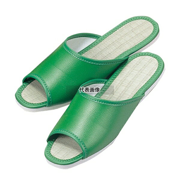 商品の特徴 スリッパ (白厚底) S-123 グリーン (019) 製品仕様 ●型番:S-123 ●商品ブランドシリーズ:江部松商事 ●品名情報分解1 物:スリッパ ●品名情報分解2 色:グリーン ●外寸:27cm/ ●材質:カーフレザー/...