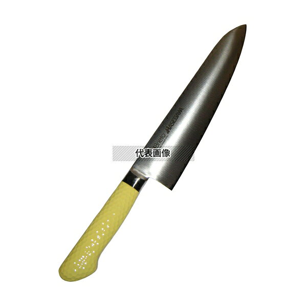 商品の特徴 ハセガワ 抗菌カラー庖丁 牛刀 MGK-27 27cm イエロー ●一流包丁メーカーとの共同開発製品ですから、品質は保証付きです。 ●材質は、不錆スウェーデン鋼をベースにしたブライト特殊鋼です。 ●柄は18-8ステンレス鋼の一体...