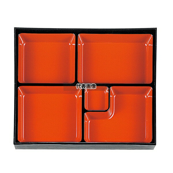 商品の特徴 長手布目 松花堂尺1寸用 5ツ仕切 朱天黒 製品仕様 ●商品ブランドシリーズ:若泉漆器 ●品名情報分解1 物:弁当容器 ●外寸:291×236×H37/ ●重量:332g ●材質:ABS樹脂/ JANコード：4562211030307