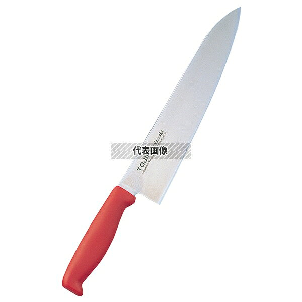 商品の特徴 トウジロウ カラー庖丁 牛刀 24cm F-167R 赤 ●本刃付き ●刀身：医療用メス材であるモリブデンバナジウム鋼使用。錆びにくい、ねばりがあり、かけにくい等厳しい要求に答えます。 ●ハンドル：現場の声にもとづいた握りやすく...