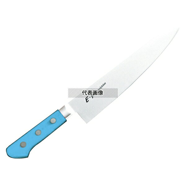 商品の特徴 EBM(江部松) E-PRO モリブデン 牛刀 27cm ブルー ●さびに強く耐久性に優れたモリブデン鋼 ●ナイフシリーズ耐熱120℃の特殊樹脂ハンドル。食器洗浄機・温風殺菌OK(100℃以下の設定) ●両刃 製品仕様 ●英語商...