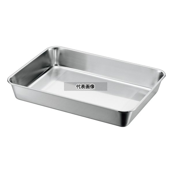 商品の特徴 AG 18-8 角バット 8枚取 ●耐久性のあるベーシックなステンレス角バット。食材の一時保管や、下味付けなどに便利な形状です。 製品仕様 外寸1:408×290×65mm 重量:770g 容量:6L 厚み:0.6mm 材質:1...