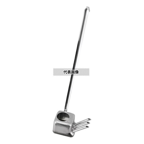 商品の特徴 EBM 18-8 タレかけレードル 3本口 製品仕様 外寸1:全長:270mm 容量:40cc 材質:18-8ステンレス JANコード：4548170288232