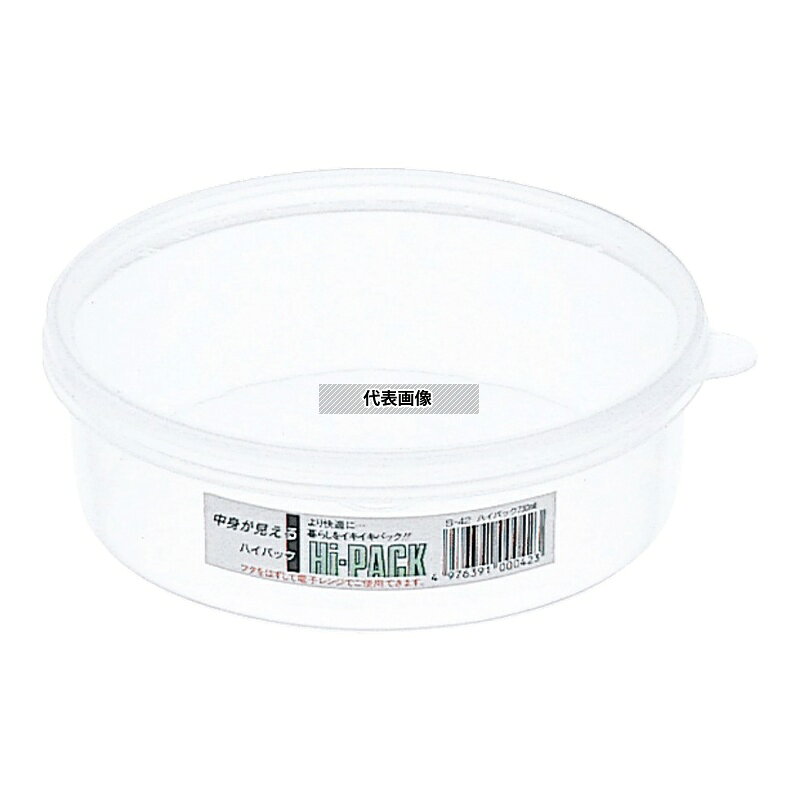 商品の特徴 エンテック(ENTEC) ハイパック 丸型 浅型タイプ S-42 730ml S-42 φ157×H52mm 保存容器 No.0368500 ●本体耐熱温度：-20℃〜120℃ ●蓋耐熱温度：-30℃〜60℃ ●電子レンジでのご...