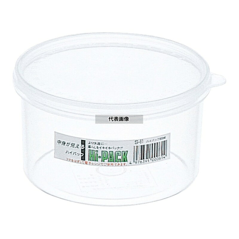 商品の特徴 エンテック(ENTEC) ハイパック 丸型 浅型タイプ S-61 900ml S-61 φ140×H80mm 保存容器 No.0368700 ●本体耐熱温度：-20℃〜120℃ ●蓋耐熱温度：-30℃〜60℃ ●電子レンジでのご...
