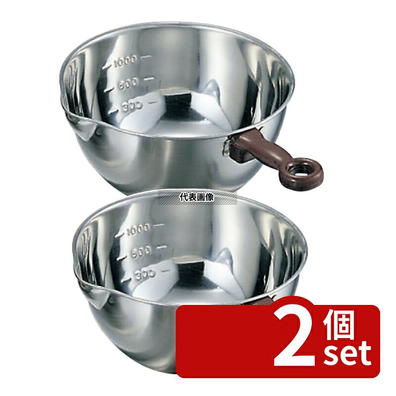 商品の特徴 竹井器物製作所 18-8(ステンレス) 目盛付 手付 片口ボール 小(φ150) 1L ボウル No.0400100 ●目盛：200cc・400cc・600cc 製品仕様 ●英語商品名:Stainless-Steel Bowl ...