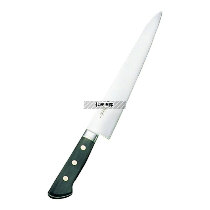 商品の特徴 正広作(日本鋼・ツバ付) 筋引 27cm 筋引き No.0589600 包丁 ●ズッシリとした手応えと抜群の切れ味を身上とする純日本鋼。研ぎ澄ました刃先に伝統の風格が漂います。 ●両刃 製品仕様 ●英語商品名:Masahiro ...