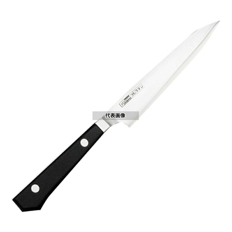 商品の特徴 グレステン Wタイプ ペティーナイフ 014WK 14cm ペティーナイフ No.0593500 包丁 ●440Aを基本ベースとしたグレステン鋼は、何段階にもわたる特殊熱処理を行っています。耐蝕性、耐摩耗性、耐熱・耐寒性、靱性、...