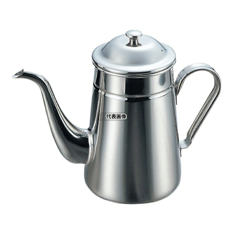 商品の特徴 18-8(ステンレス) コーヒーポット 細口 #13 1600cc 製品仕様 ●型番:#13 ●商品ブランドシリーズ:江部松商事 ●品名情報分解1 物:コーヒーポット ●外寸:底径:φ130/H225 ●重量:610g ●容量:...